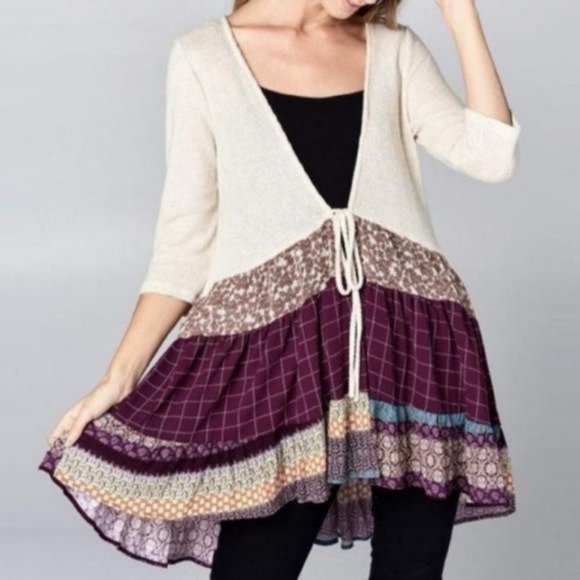 Hummingbird | Tops | Nwt Hummingbird Cottagecore Lagenlook Peasant ...